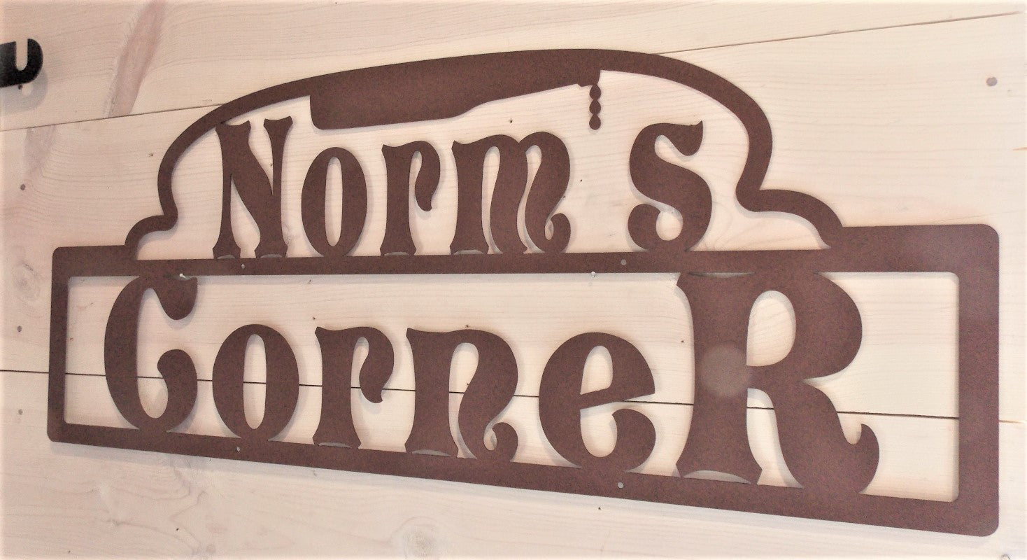 Norms Corner Personalized Bar Sign – 360-STEEL